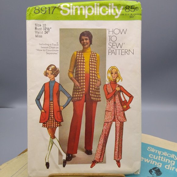 Simplicity | Office | Vintage Sewing Pattern Simplicity 897 How To Sew ...
